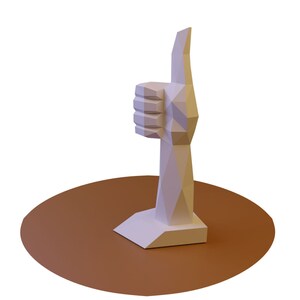 Hand Low Poly, Paper Craft, Pdf, Finger Papercraft, DIY, Paper ...