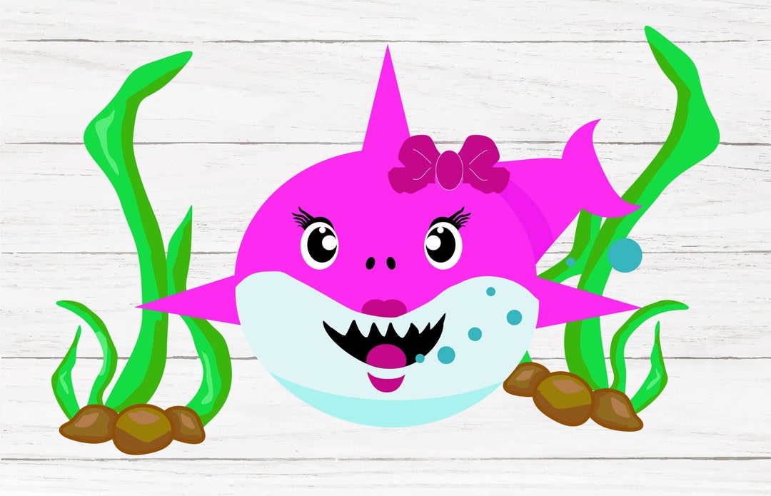 Birthday Clipart Shark, Sea Print Baby,baby Shark Svg, Shark Family Svg ...