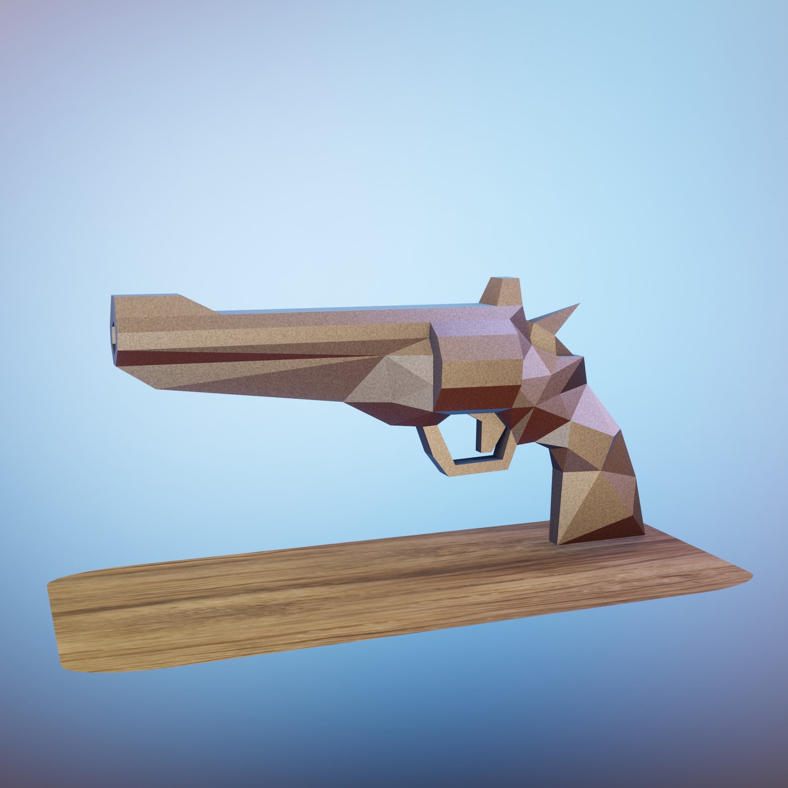 DIY Paper Model, Revolver, 3d Papercraft Pdf, Fallout, Colt, SVG - Etsy