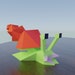 Papercraft Snail, DIY Teplate, 3d Origami, Low Poly Snail, Baby Shower ...