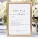 Custom Virtual Guestbook Sign, DIY Wedding Guest Book Template, Bridal ...