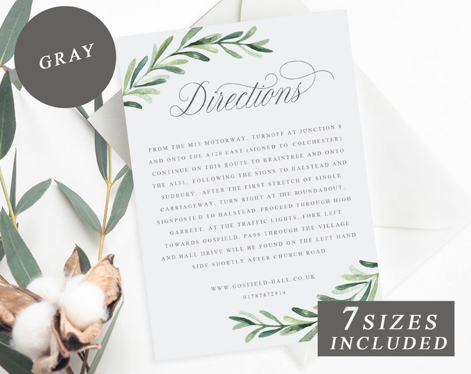 Printable OR Printed Wedding Direction Cards Pink Floral Wedding Directions Inserts Rustic Pink ...