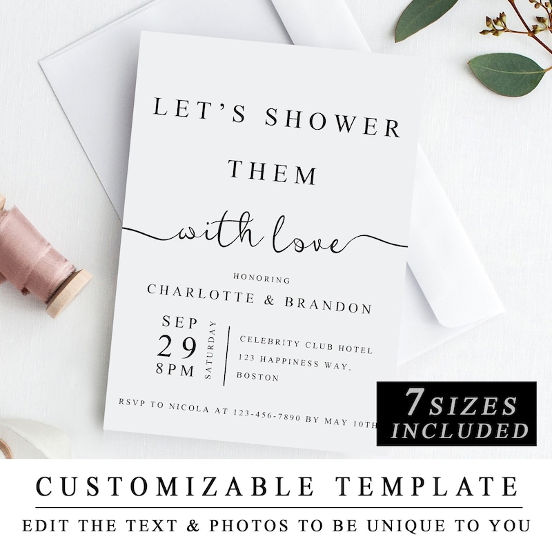Couples Shower Invitation - Etsy