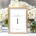 Editable Wedding Reception Table Name Sign, DIY Wedding Table Number ...