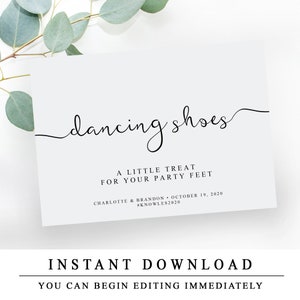 Wedding Dancing Shoes Sign, Flip Flop Sign, Shoes for Guests, Wedding ...