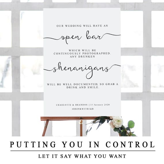 What is a hosted bar at a wedding | Honestweddingadvice.com