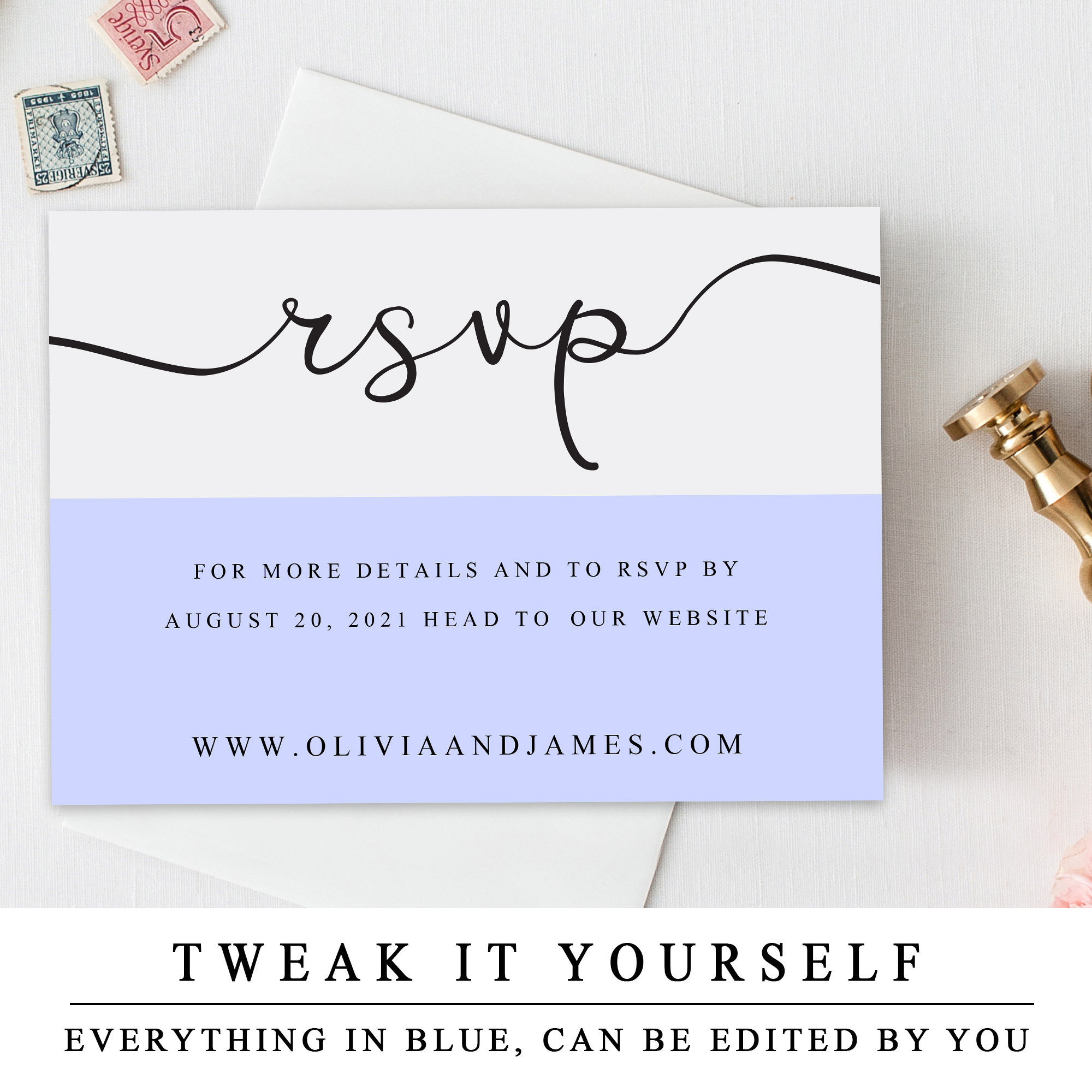 RSVP Website Template Instant Download Wedding Website RSVP | Etsy
