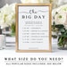 The Big Day Sign Order of the Day Wedding Sign Printable - Etsy