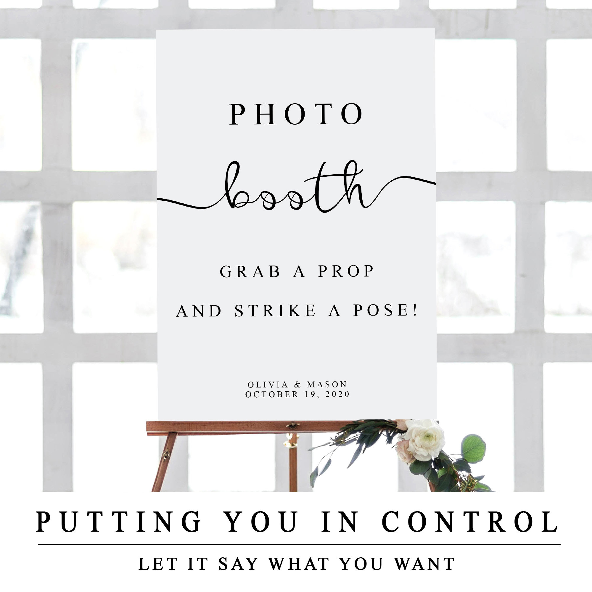 Editable Wedding Photobooth Sign, Custom Photo Booth Sign, Printable ...