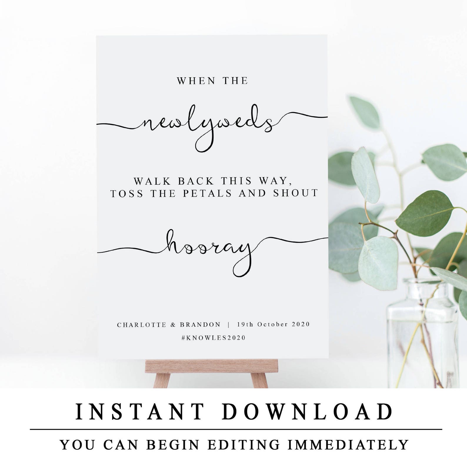 Wedding Confetti Toss Sign Wedding Confetti Bar Template - Etsy