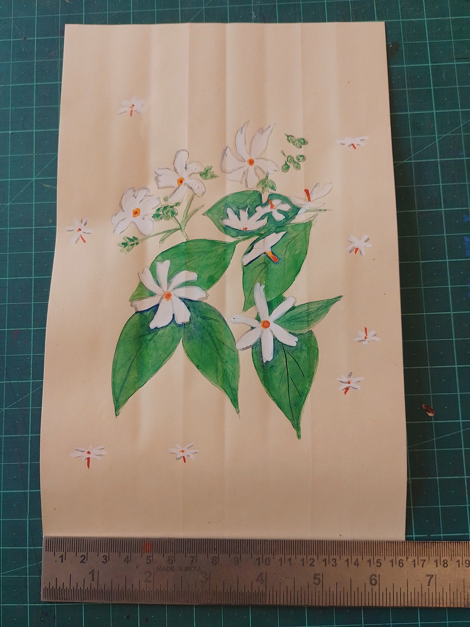 Parijat Botanical Illustration Handmade Painting - Etsy