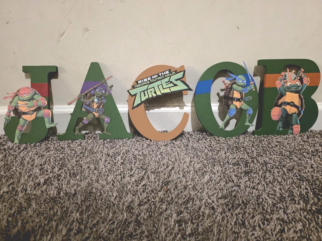TMNT Custom Letters / Name - Etsy