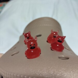 Glow in the Dark Devil Duck Shoe Charms INDIVIDUAL - Etsy