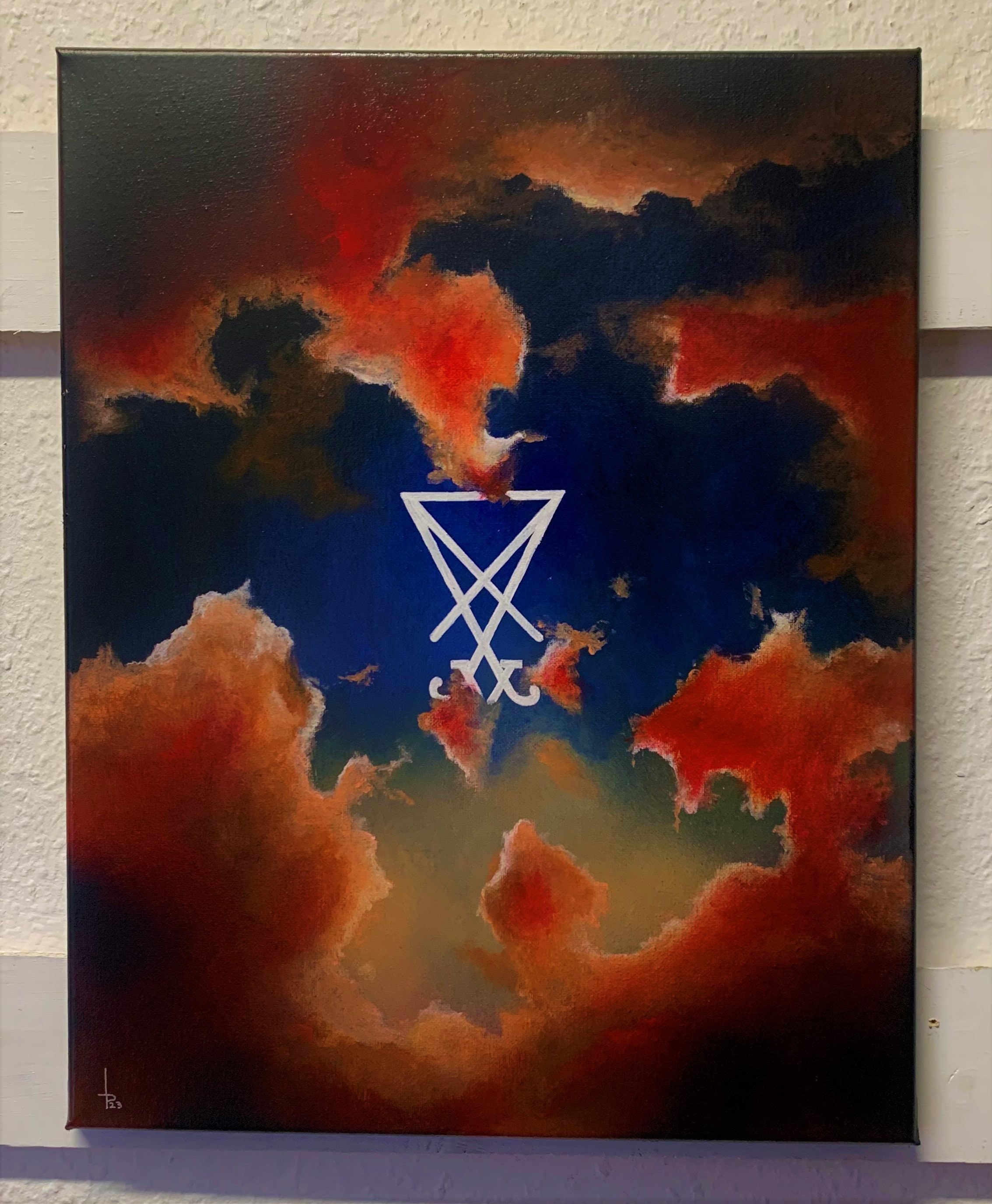 Ora Pro Nobis Lucifer Painting. Satanic Art, Lucifer, Occult, Real ...