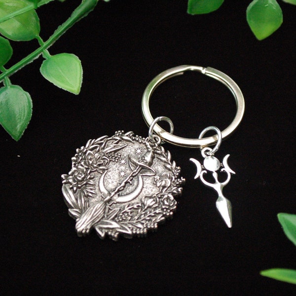 Witch Keychain - Etsy