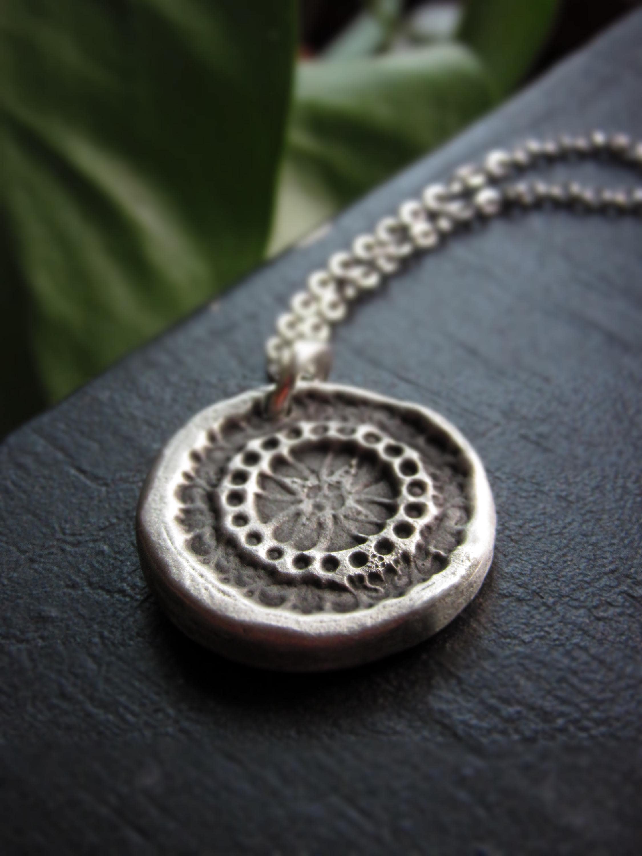 Handmade Pewter Necklace Pendant, Hand Poured Pewter Pendant Necklace ...