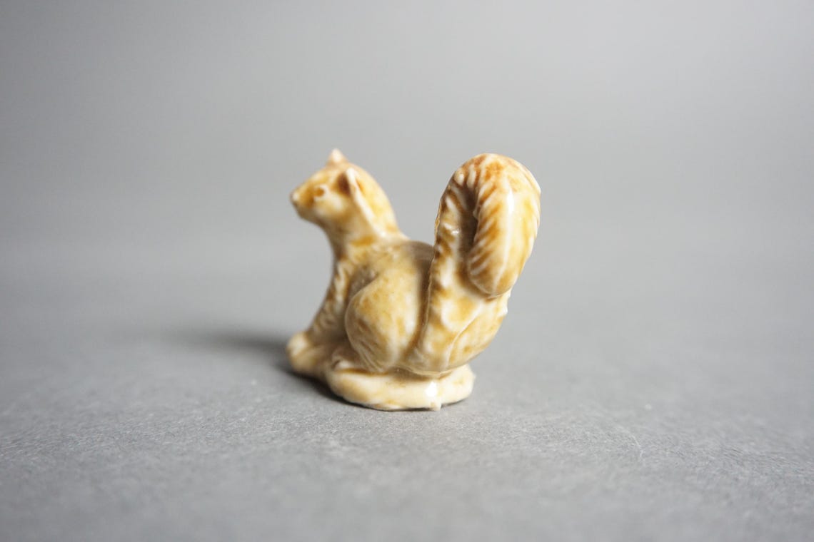 Vintage Wade Red Rose Tea Squirrel, Wade Whimsies, Porcelain Ceramic ...