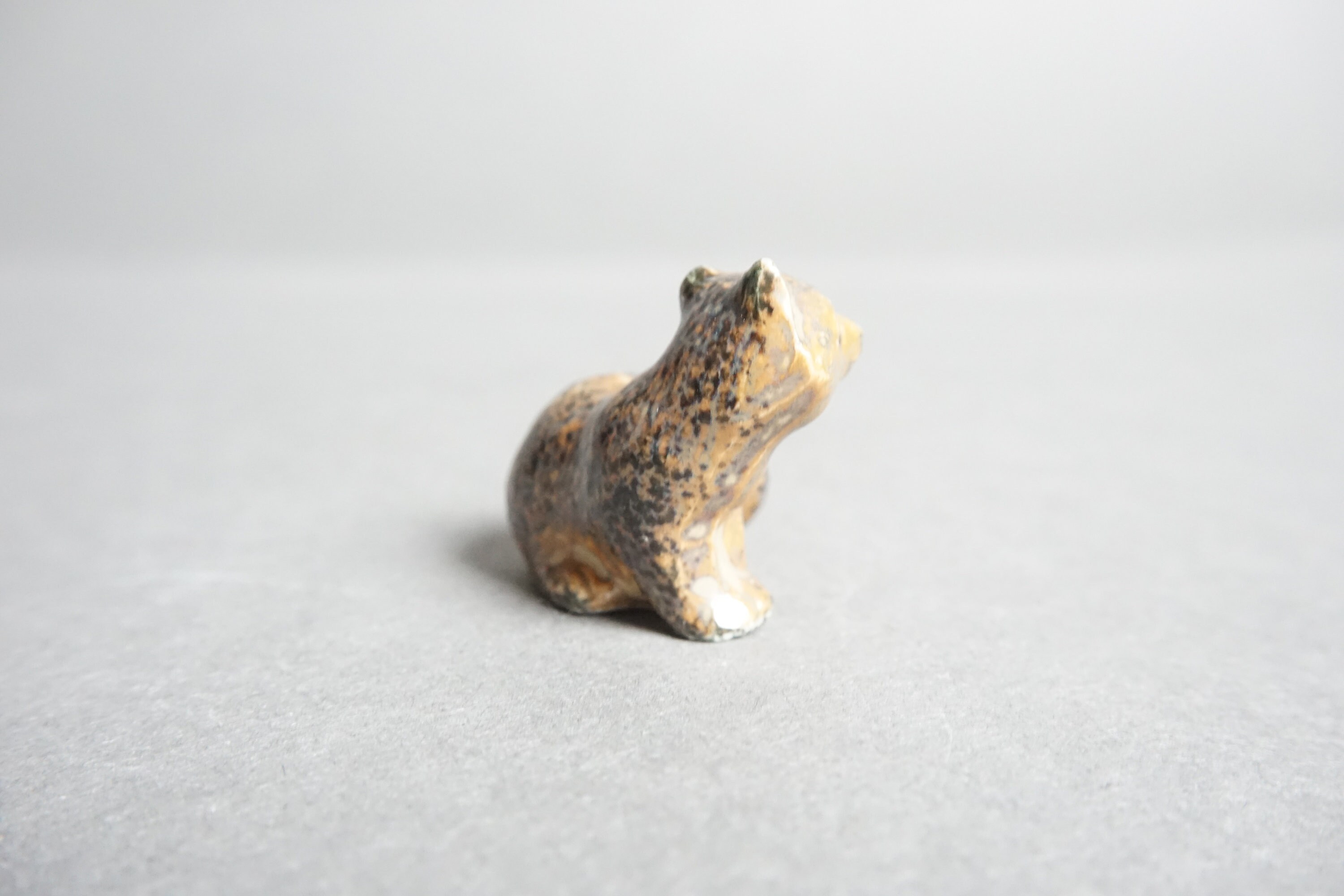 Vintage Bone China Fox Figurine, Miniature Ceramic Fox, Stoneware ...