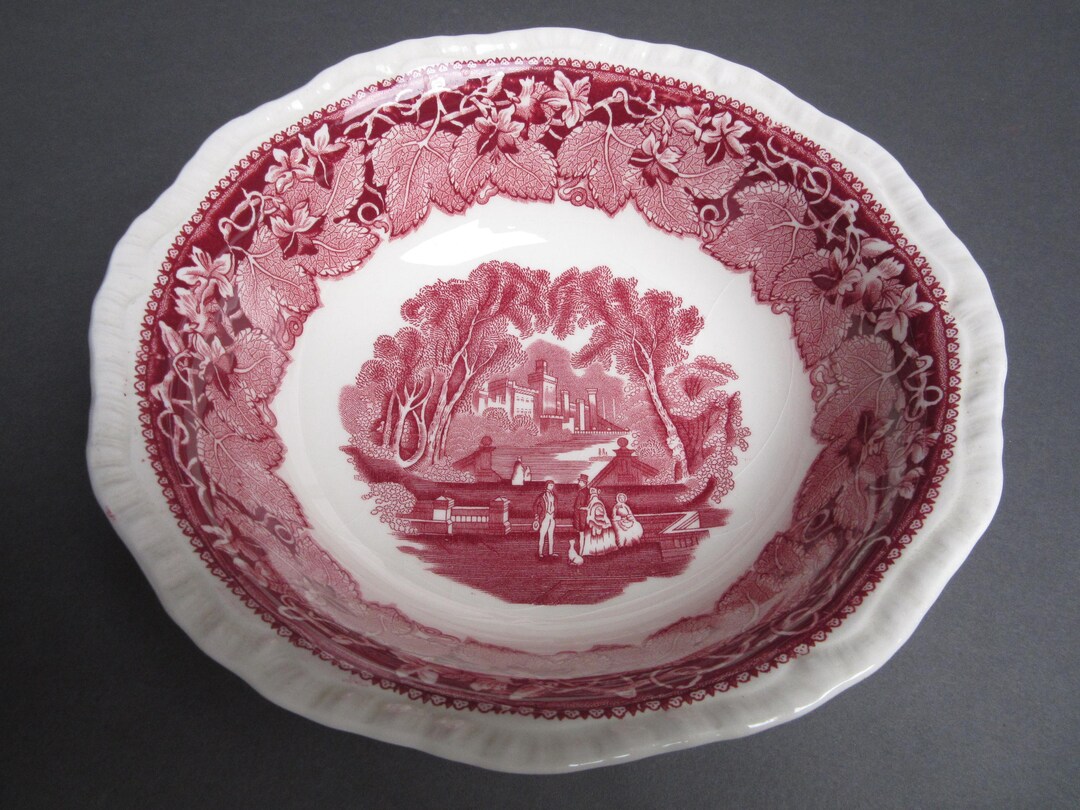Antique Mason's Red Transfer Bowl, Ceramic Antique Dishware, Red Mason ...