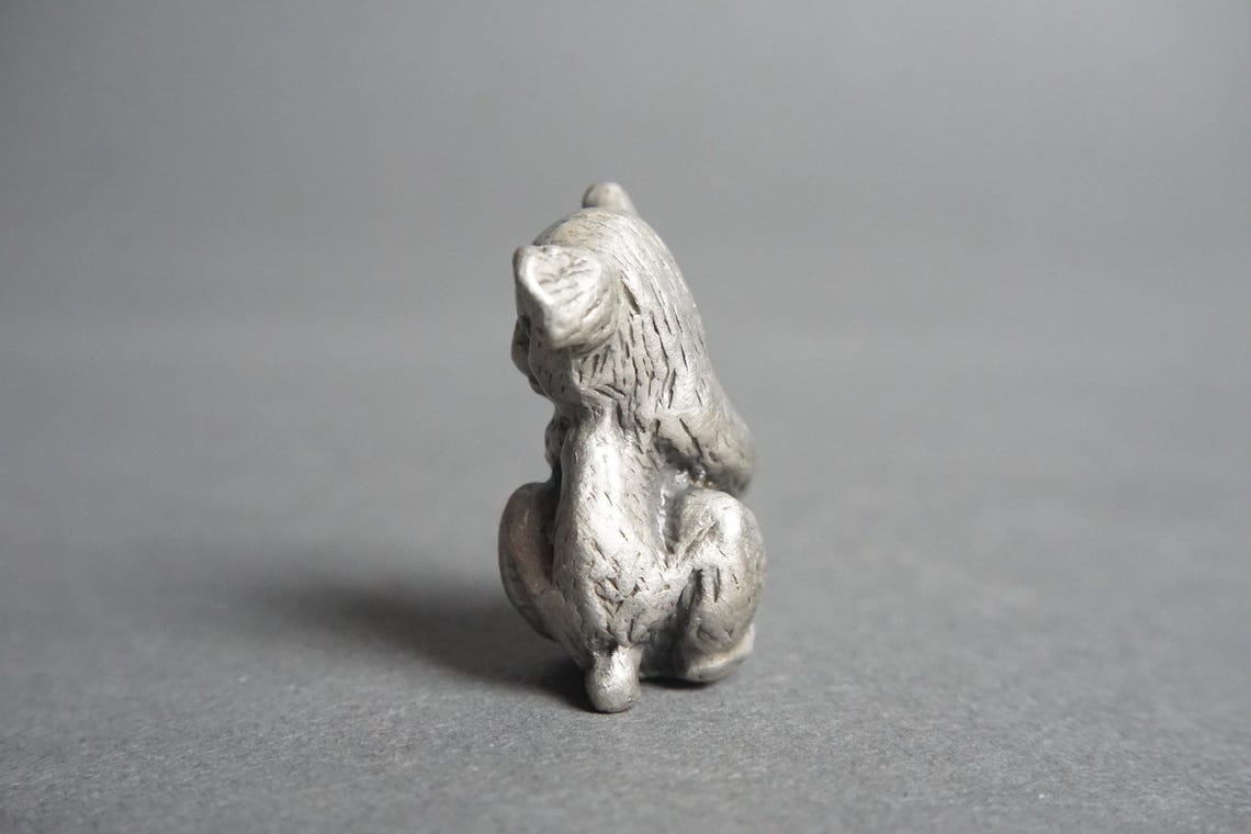 Vintage Pewter Koala Figurine, Miniature Metal Animal Figurine ...