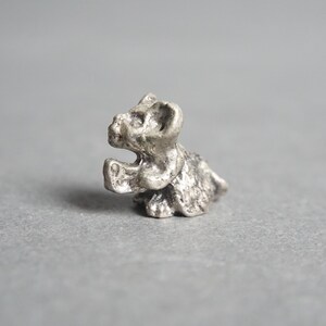 Very Tiny Pewter Mouse W/ Cheese Figurine, Miniature Pewter Mouse ...