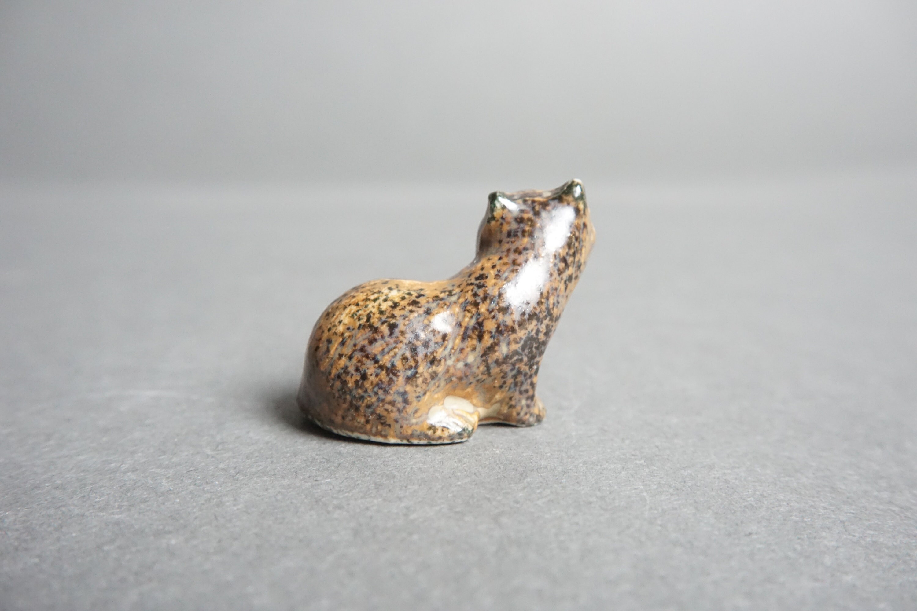 Vintage Bone China Fox Figurine, Miniature Ceramic Fox, Stoneware ...