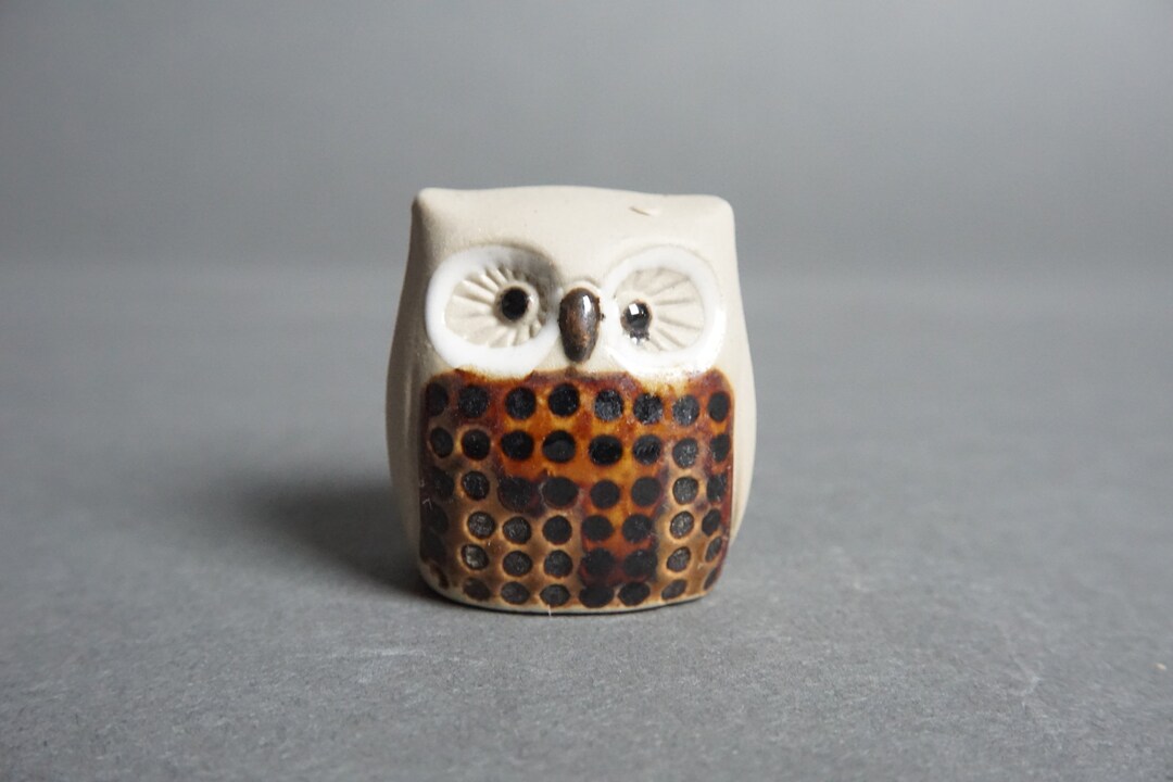 Vintage Miniature Ceramic Owl, Cute Collectible Ceramic, Pottery Owl ...