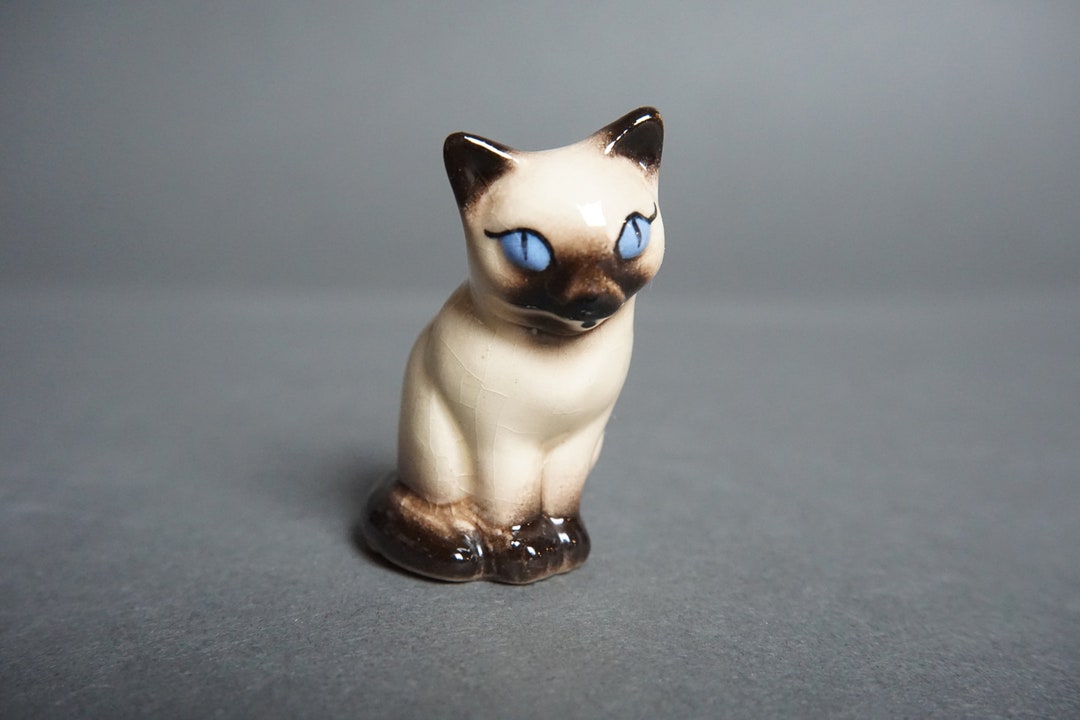 Vintage Hagen Renaker Mini Cat Seated Figurine, Early Hagen Renaker ...