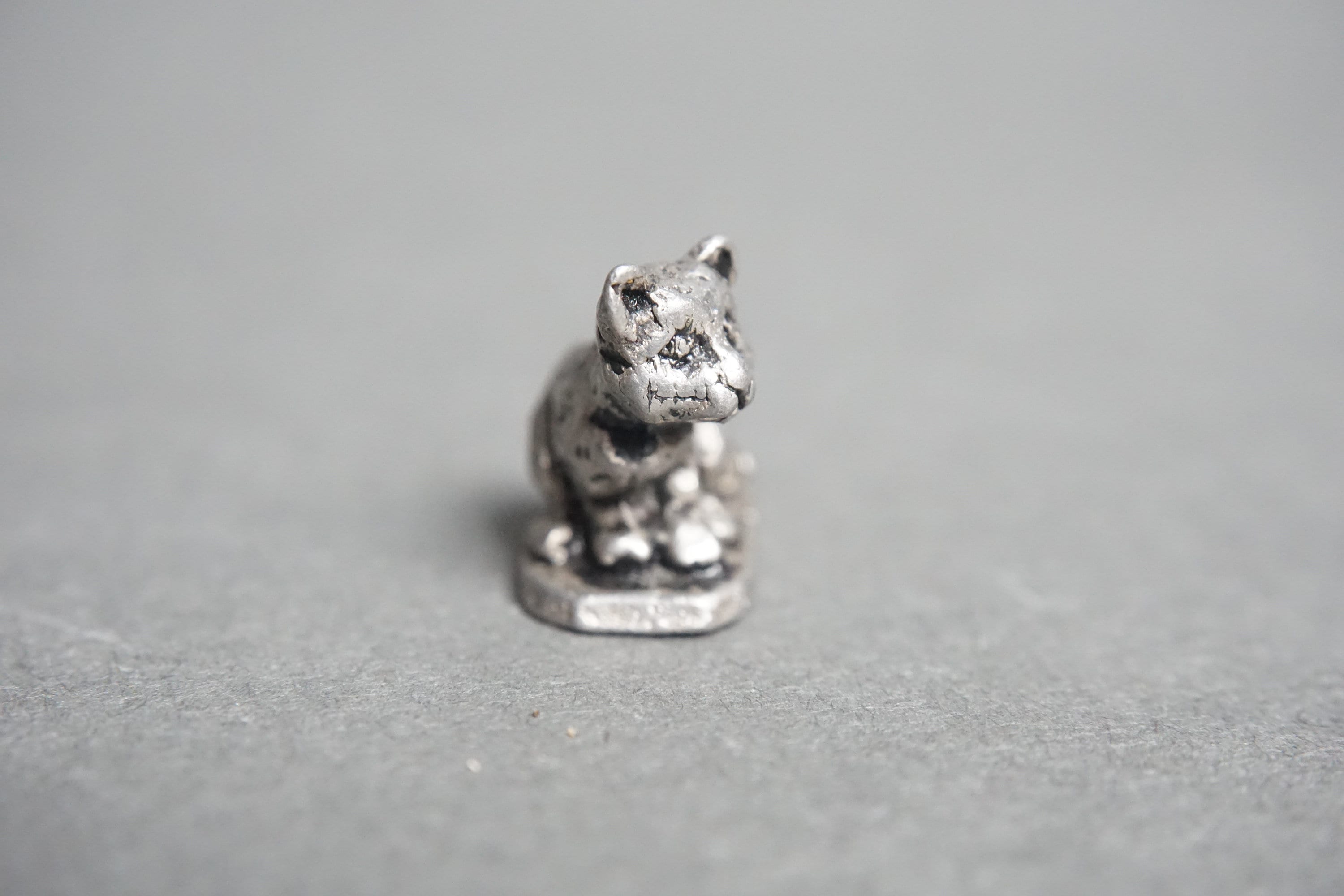 Very Tiny Pewter Kitten Figurine Miniature Pewter Cat Metal - Etsy