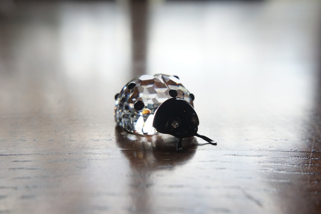 Swarovski Ladybug Ornament, Crystal Ladybug Figurine, Crystal Insect ...