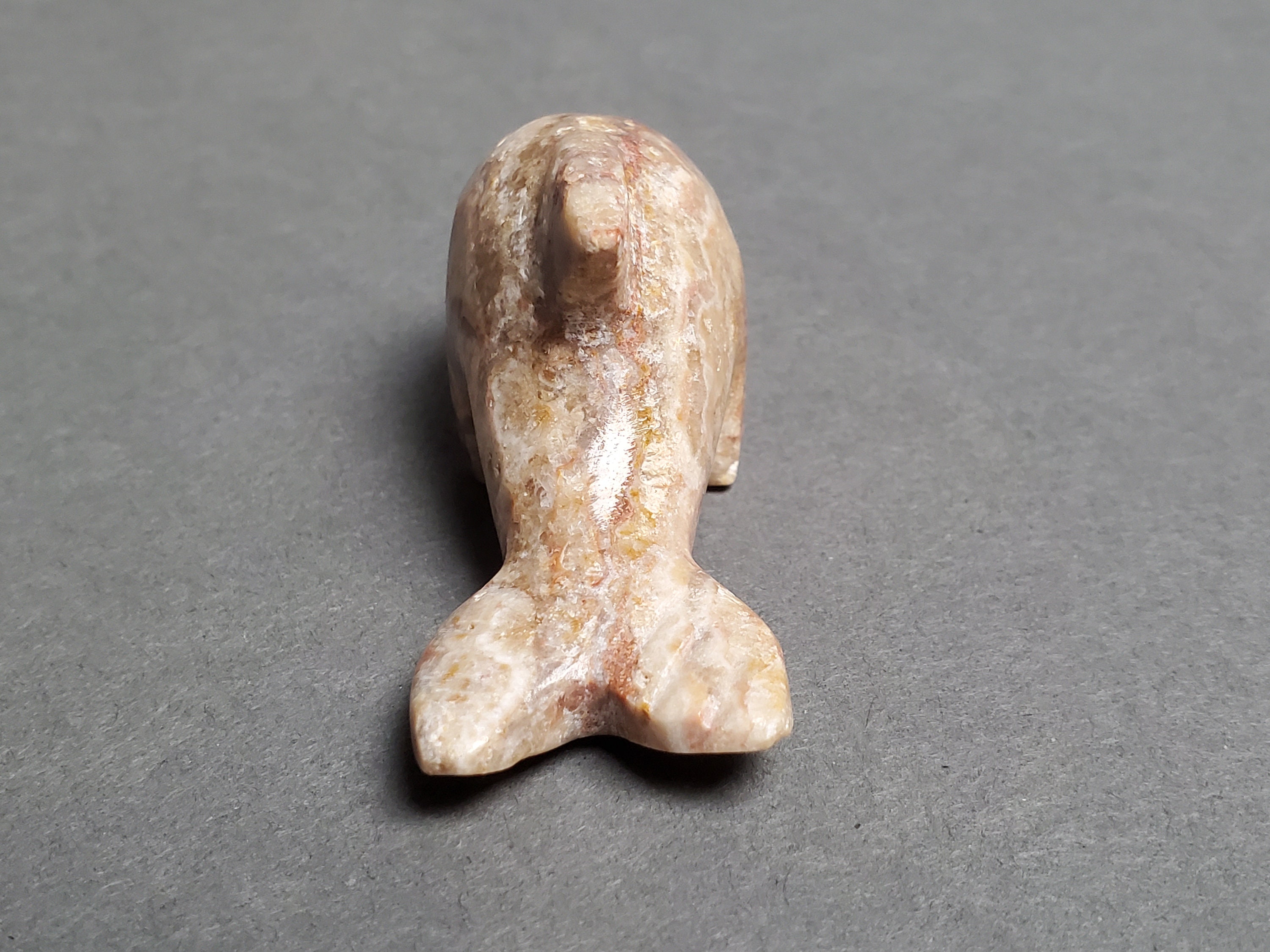 Miniature Stone Dolphin Figurine, Carved Stone Dolphin Figurine, Carved ...