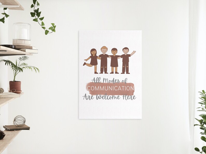 All Modes of Communication Are Welcome Here Speech Therapy - Etsy