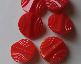 Vintage red glass | Etsy