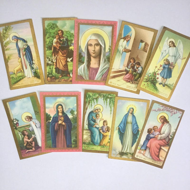 Catholic Prayer Cards - Etsy