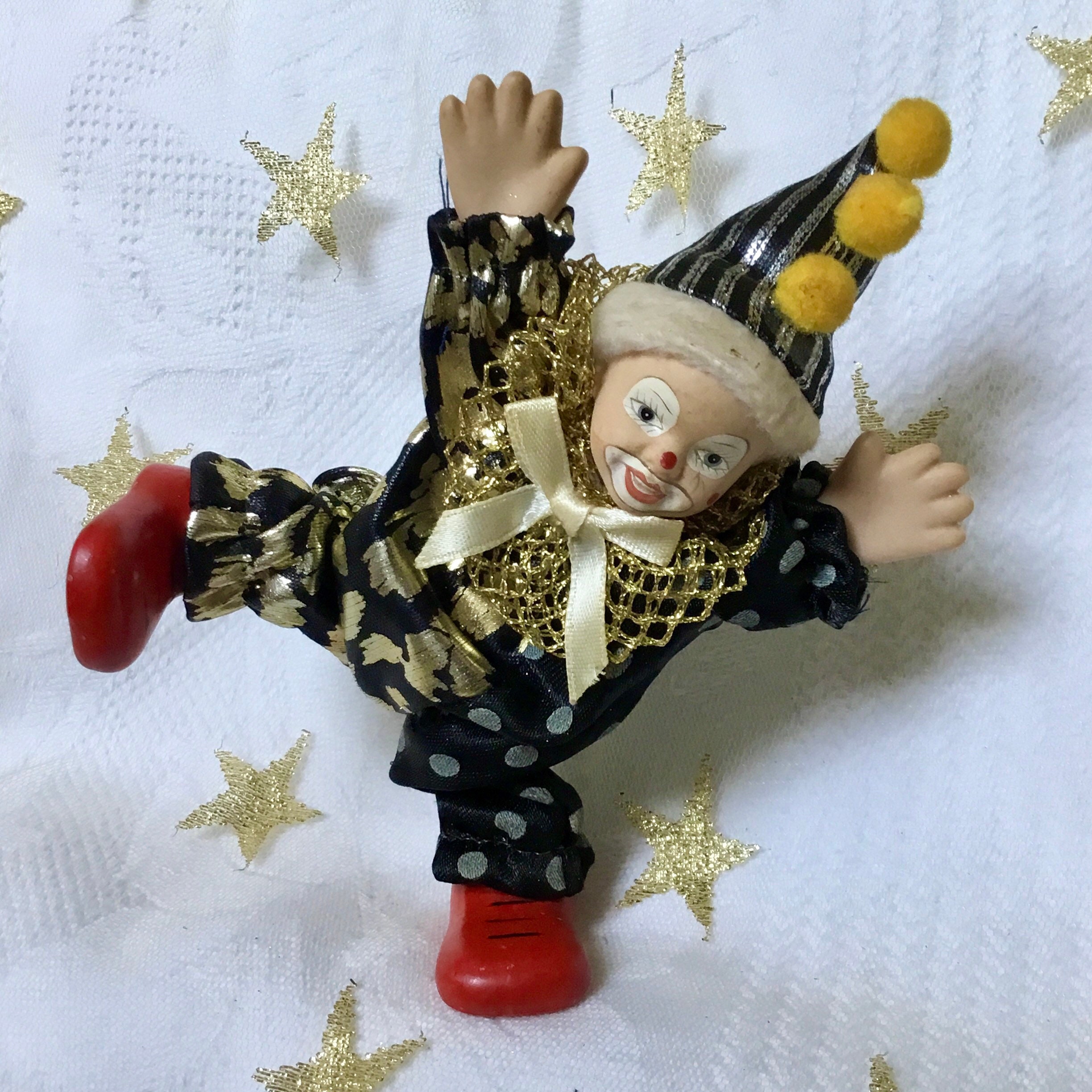 Dolls & Miniatures Has wired limbs so he can change positions Fabric ...