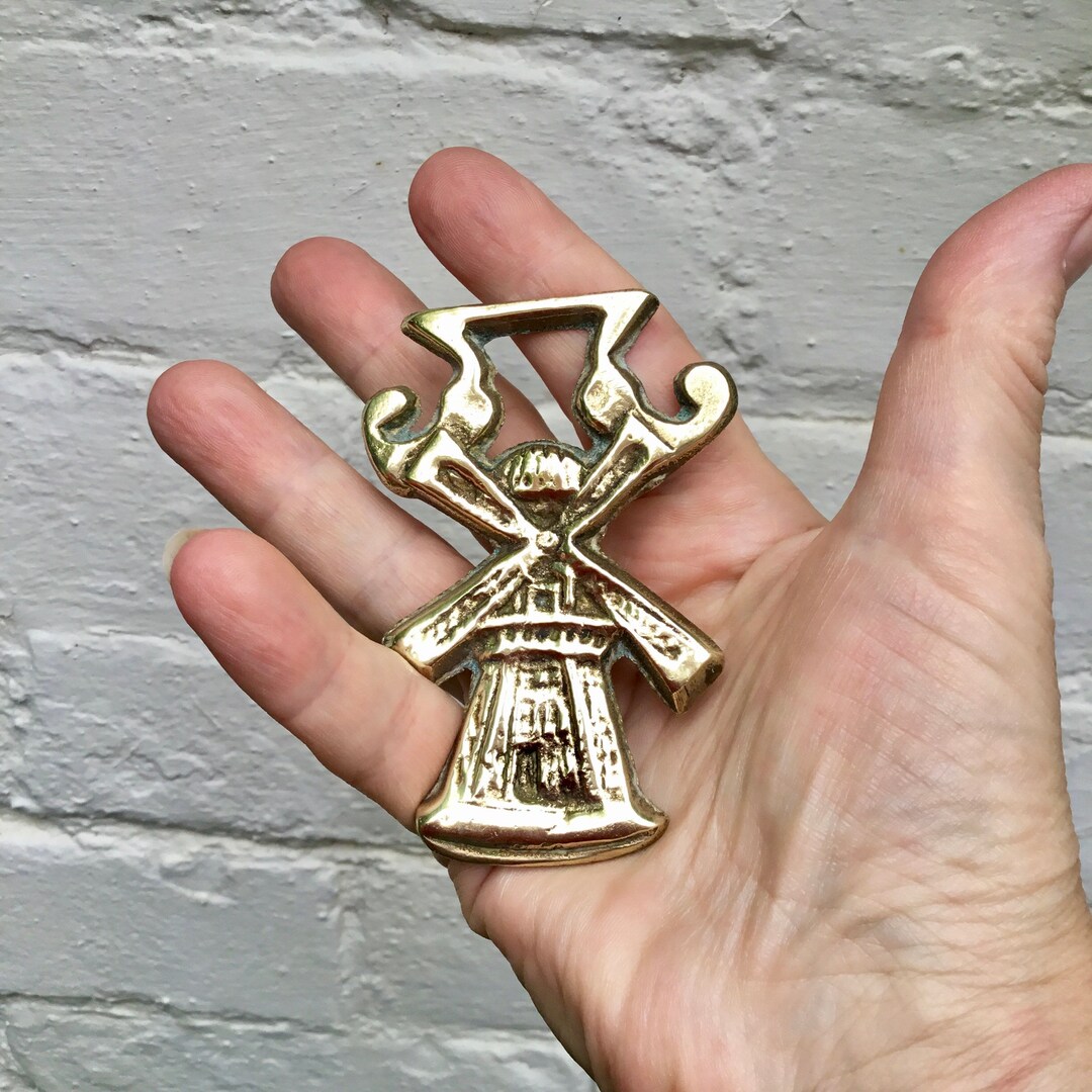 Vintage Windmill Horse Brass, Farming, Agricultural History. Nice ...