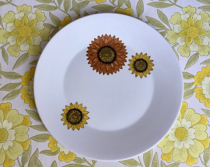 Meakin Studio Sunflower Dinner Plate. Iconic 1960s Design Single Plate ...