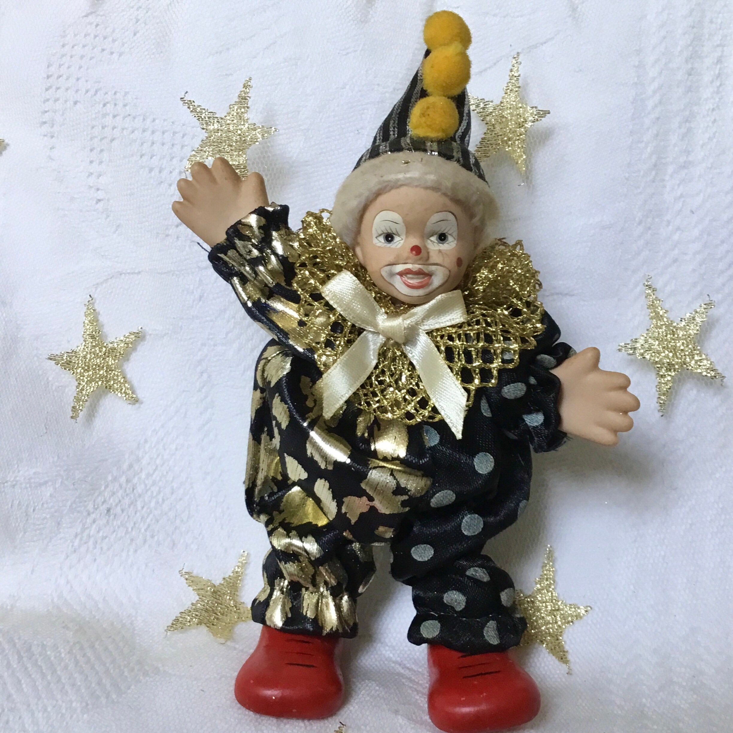 Dolls & Miniatures Has wired limbs so he can change positions Fabric ...