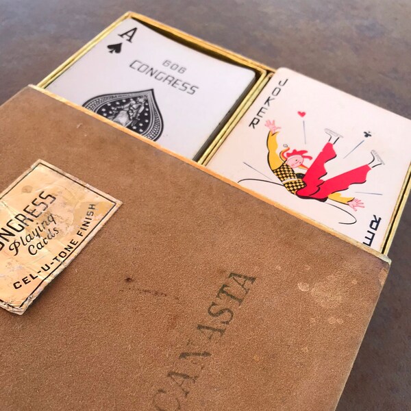 Retro Playing Cards - Etsy