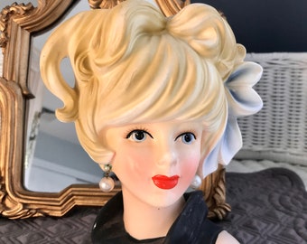 Rare Lady Head Vase - Etsy