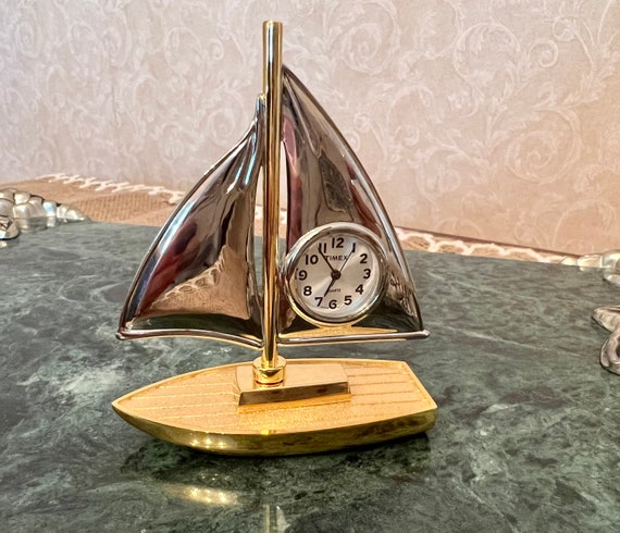 Vintage TIMEX COLLECTIBLE Mini SAILBOAT Clock Timex China | Etsy