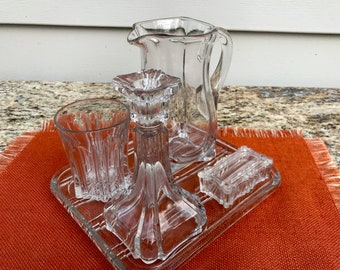 Glass Serving Set - Etsy