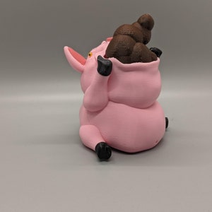Happy Pig Eating Poop Sculpture / Planter 3d Printed - Etsy