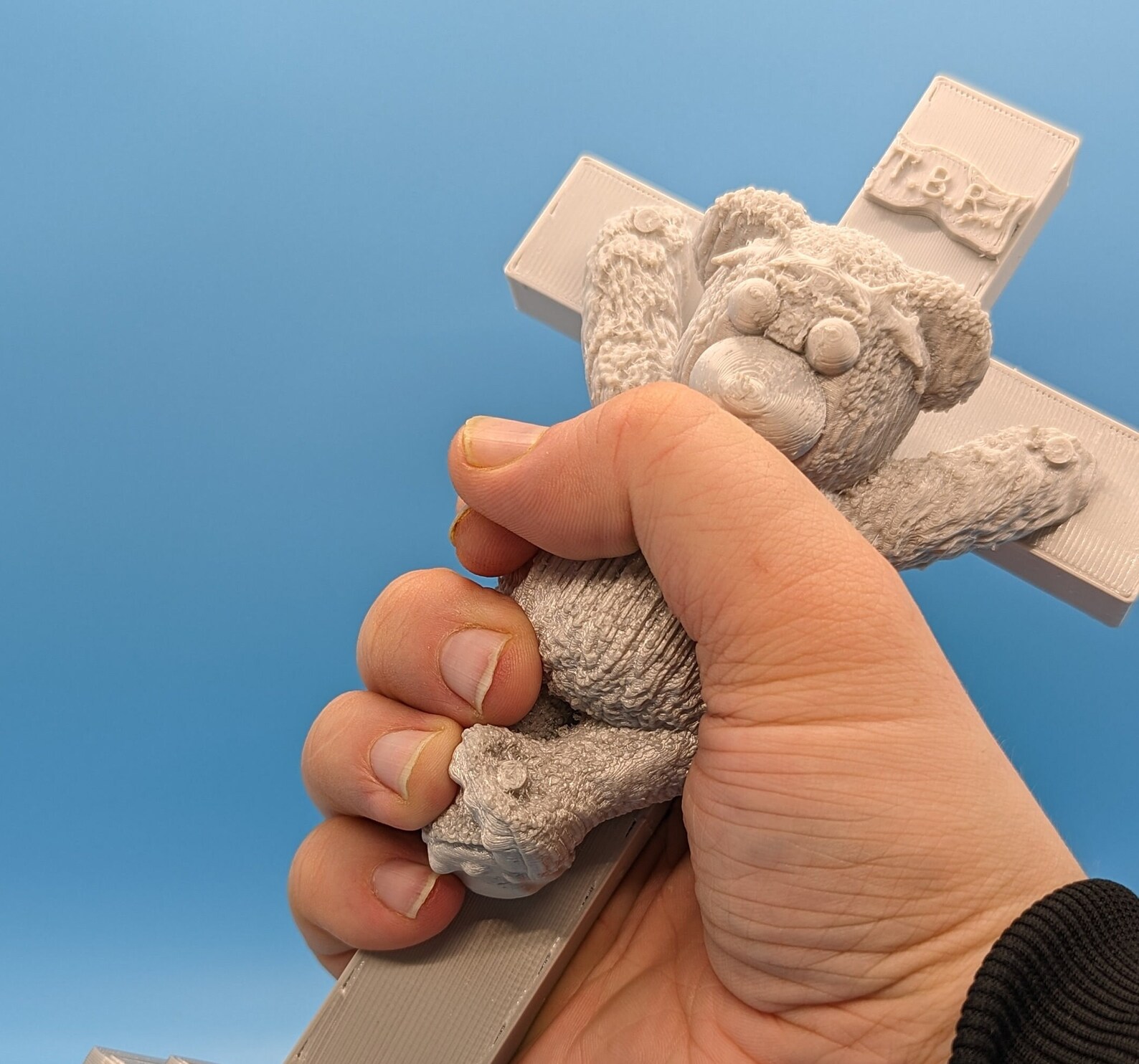 Crucified Teddy Bear. 8 Inch Wall Mounted 3d Printed Crucifix - Etsy