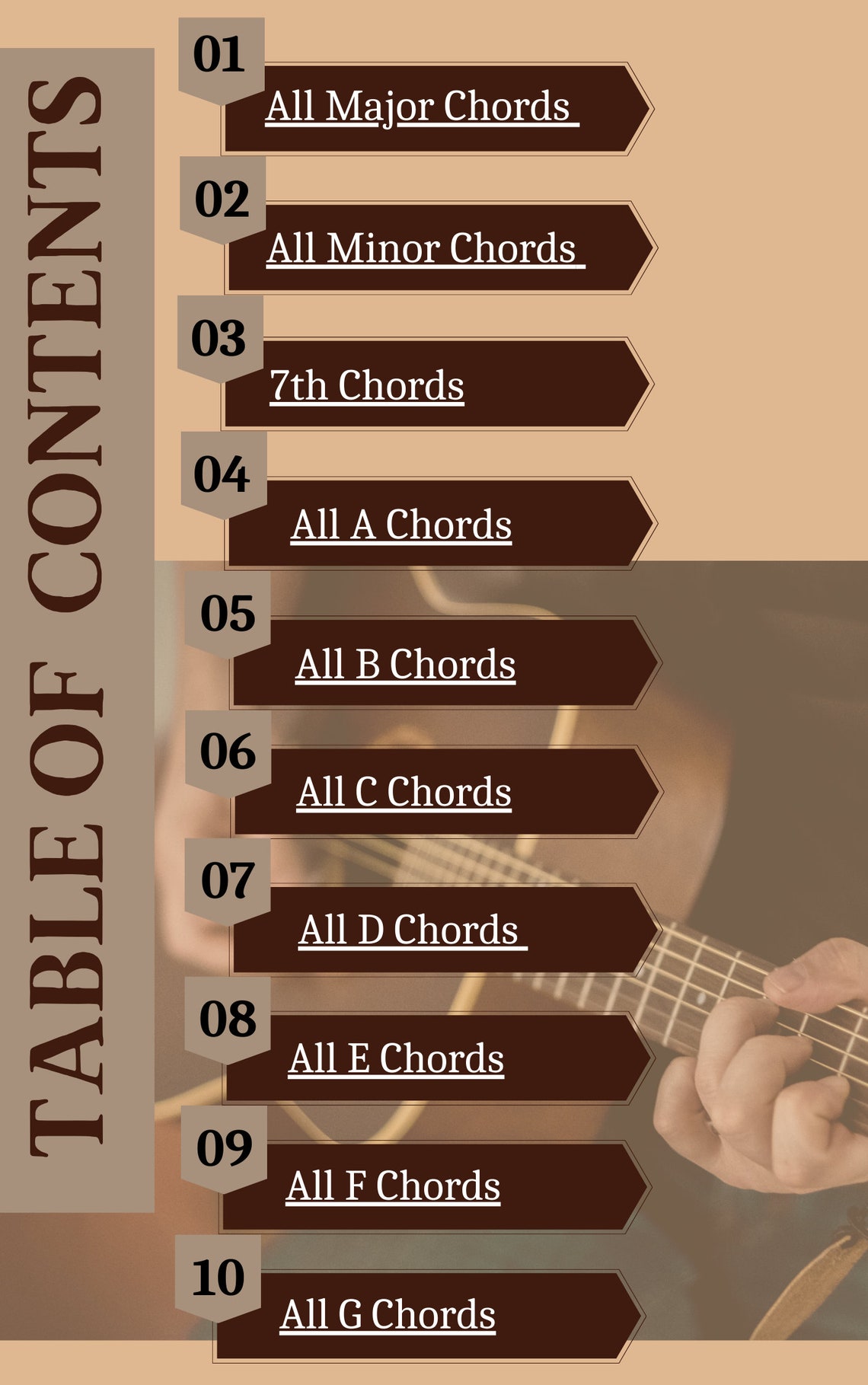 Ultimate Guitar Chord Guide - Etsy