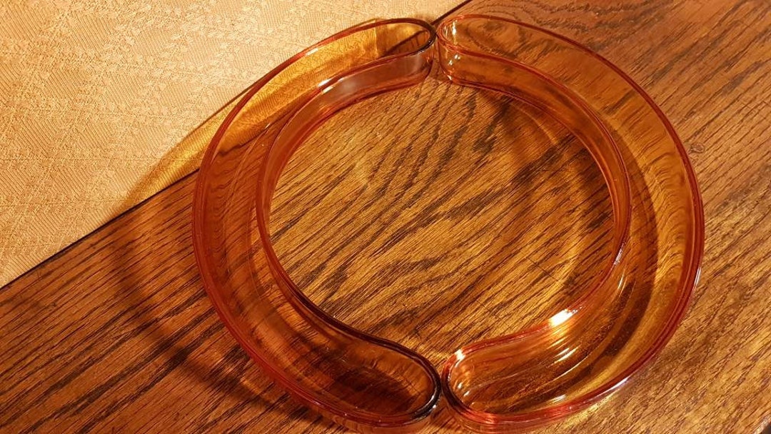 Lovely 1940's Amber Glass Posey Rings Late-deco Style - Etsy