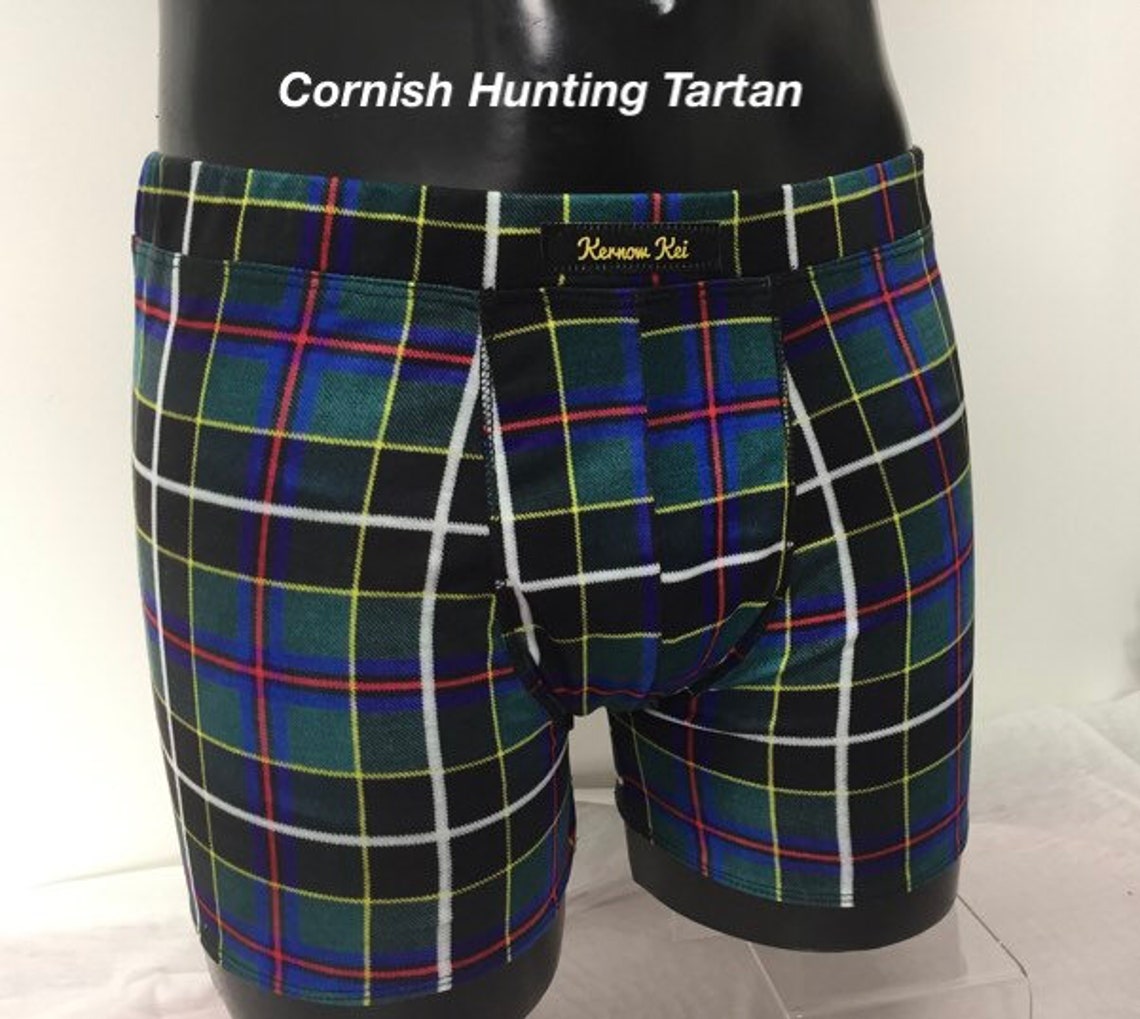 Cornish Tartan Boxers & Trunks | Etsy UK