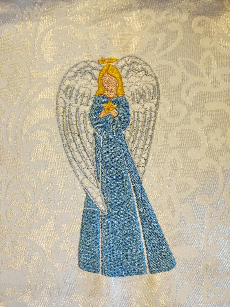 Christmas Angel Embroidery Design Angel Machine Embroidery | Etsy