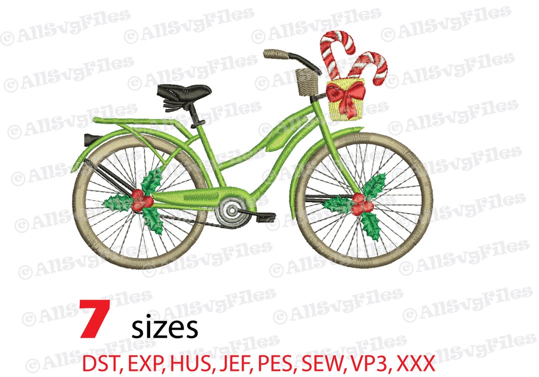 Bicycle Embroidery Design Bike Embroidery Designs, Holly Machine ...