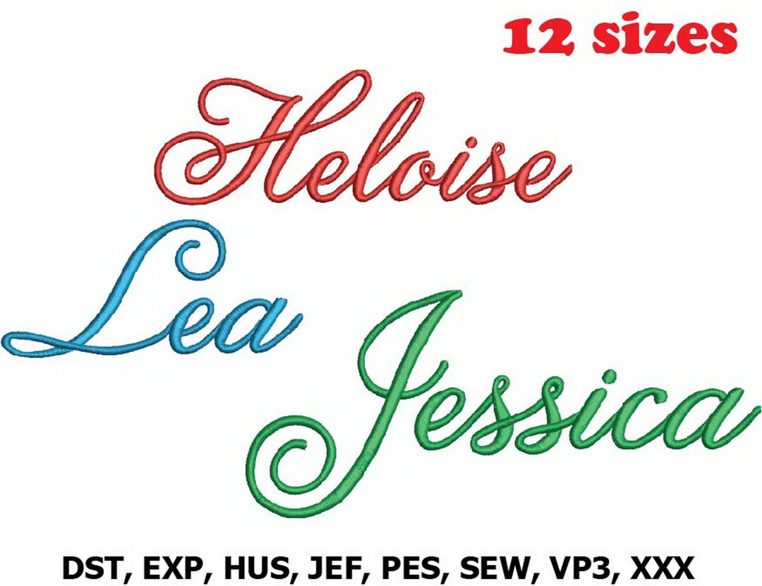 Names Machine Embroidery Design, Name Embroidery Pattern - Instant ...